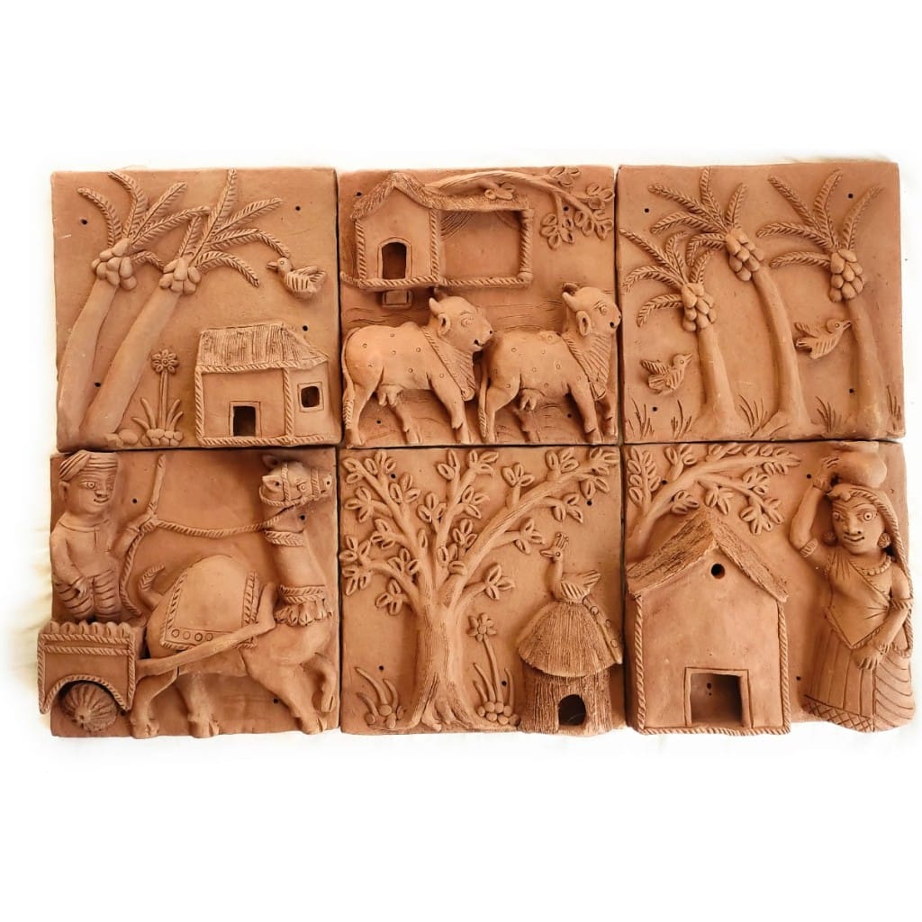 Decorative Terracotta Plaques (Set Of 6) | The Terracotta Store