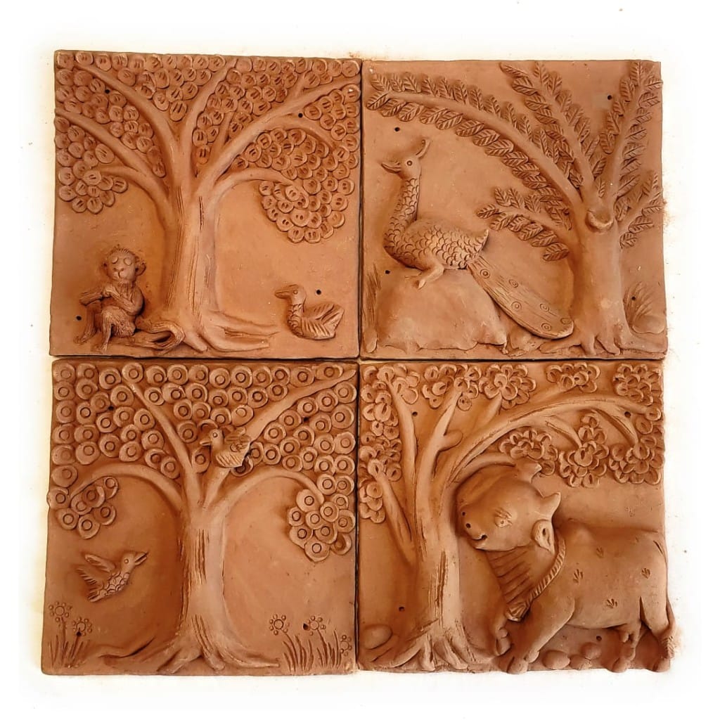 Terracotta Plaques (Set Of 4) | The Terracotta Store